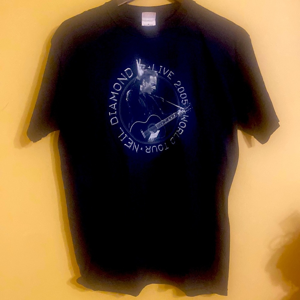 Neil Diamond Live 2005 World Tour T-Shirt Size Medium… - Gem